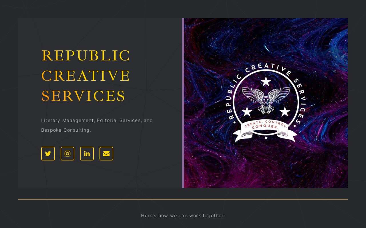 Republic Creative Services | Editorial Services | Literary Management ...